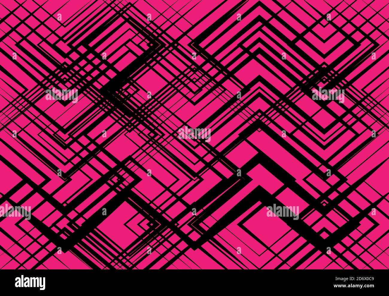 Geometric structure, network, chaotic jumble of straight, angular ...