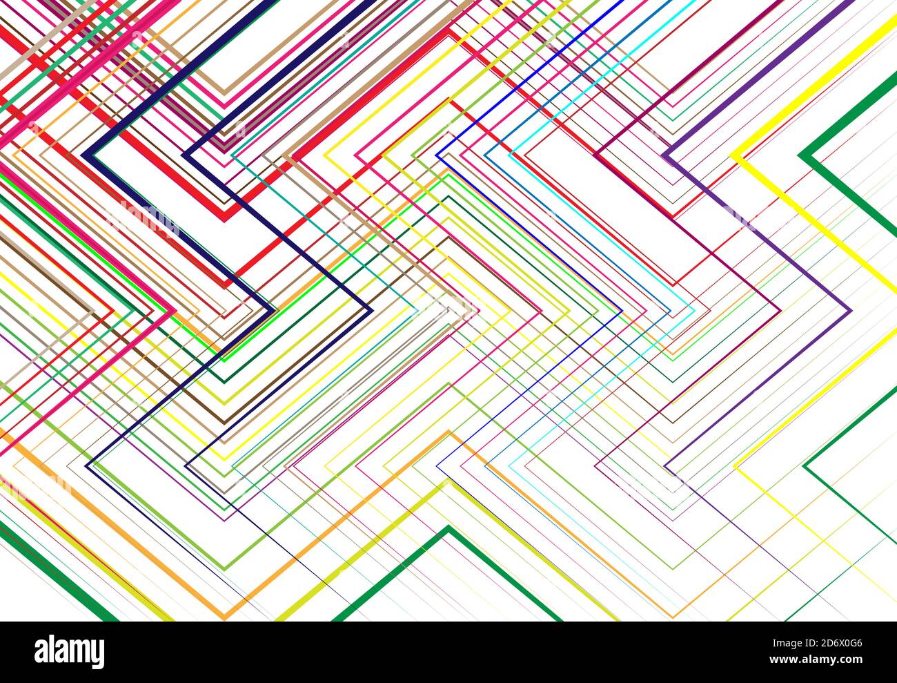 Geometric structure, network, chaotic jumble of straight, angular ...