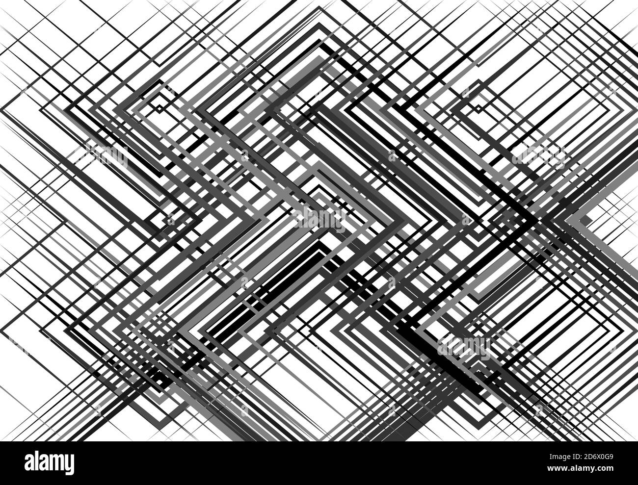 Geometric Structure Network Chaotic Jumble Of Straight Angular Intersecting Lines Abstract