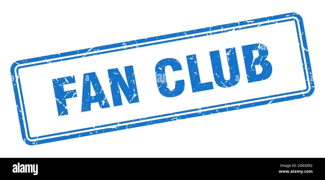 fan club stamp. square grunge sign isolated on white background Stock ...