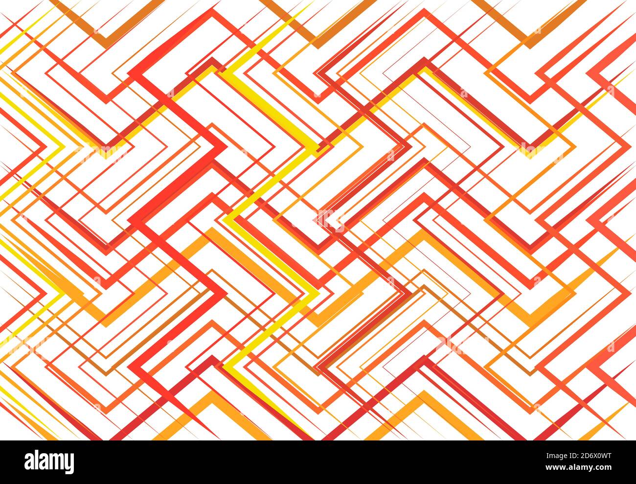 Geometric structure, network, chaotic jumble of straight, angular intersecting lines. Abstract ...