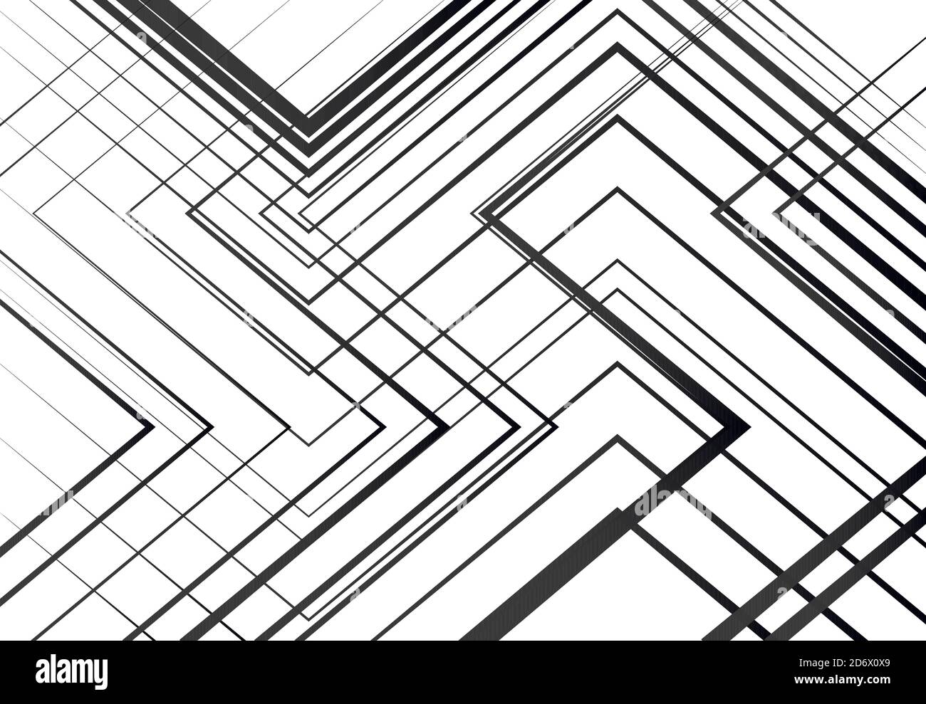 Geometric Structure Network Chaotic Jumble Of Straight Angular Intersecting Lines Abstract