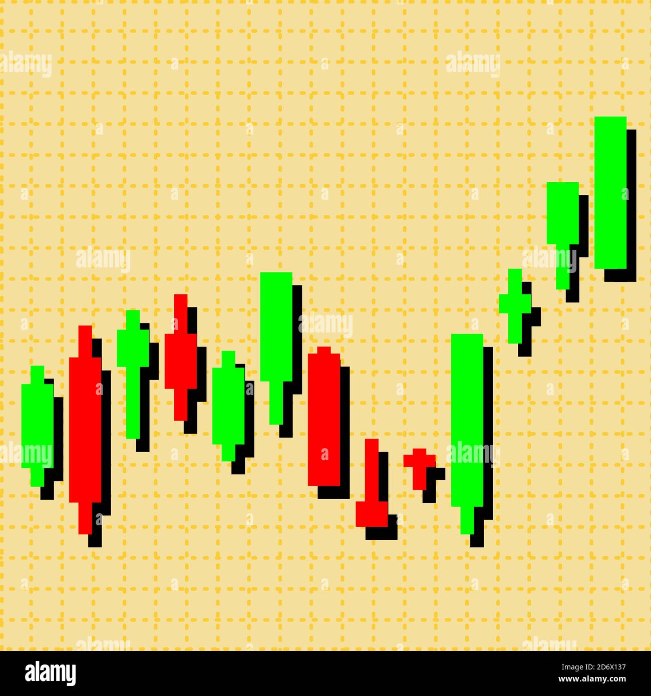 Red Green Candlestick Chart Stock High Resolution Stock Photography and ...