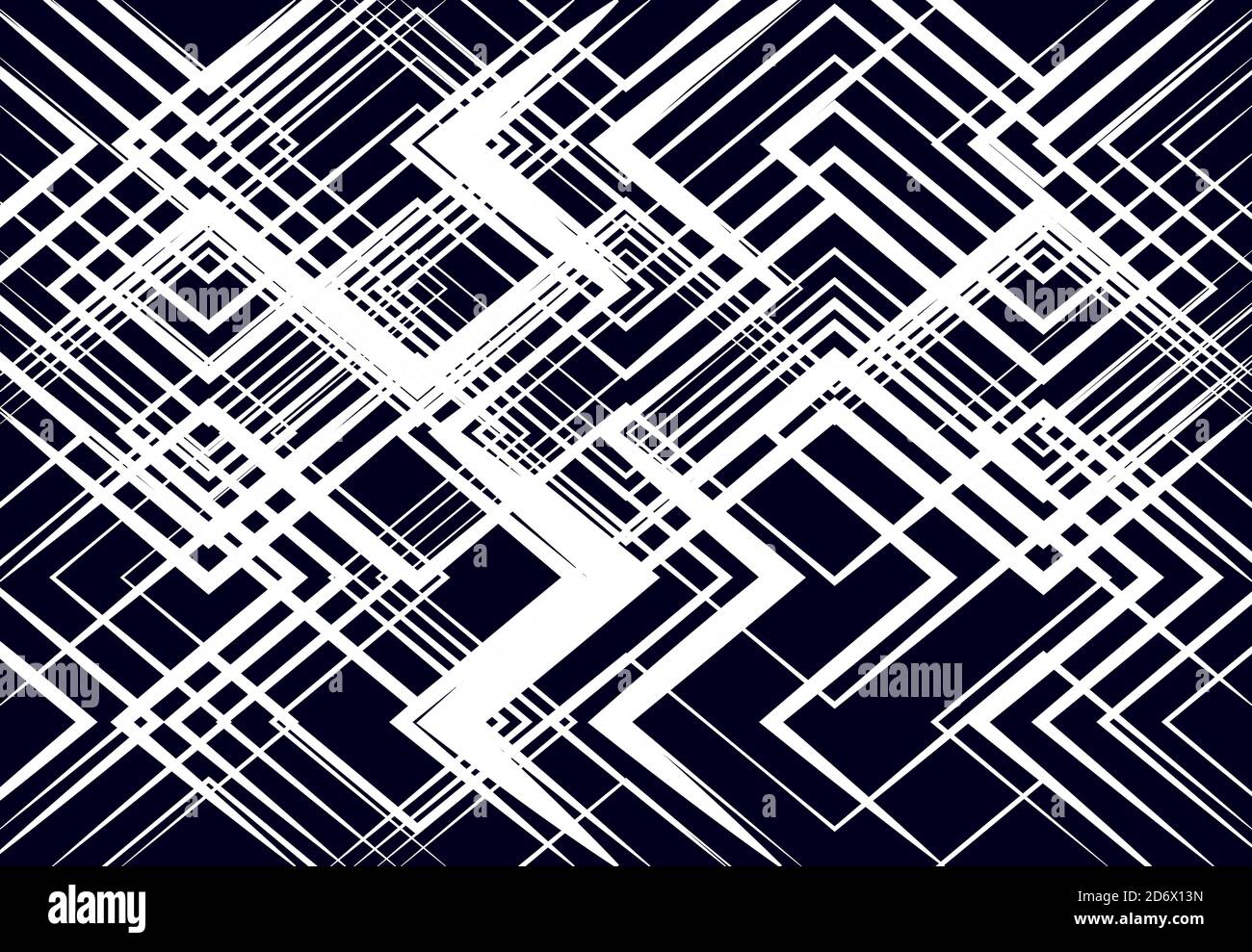 Geometric Structure Network Chaotic Jumble Of Straight Angular Intersecting Lines Abstract