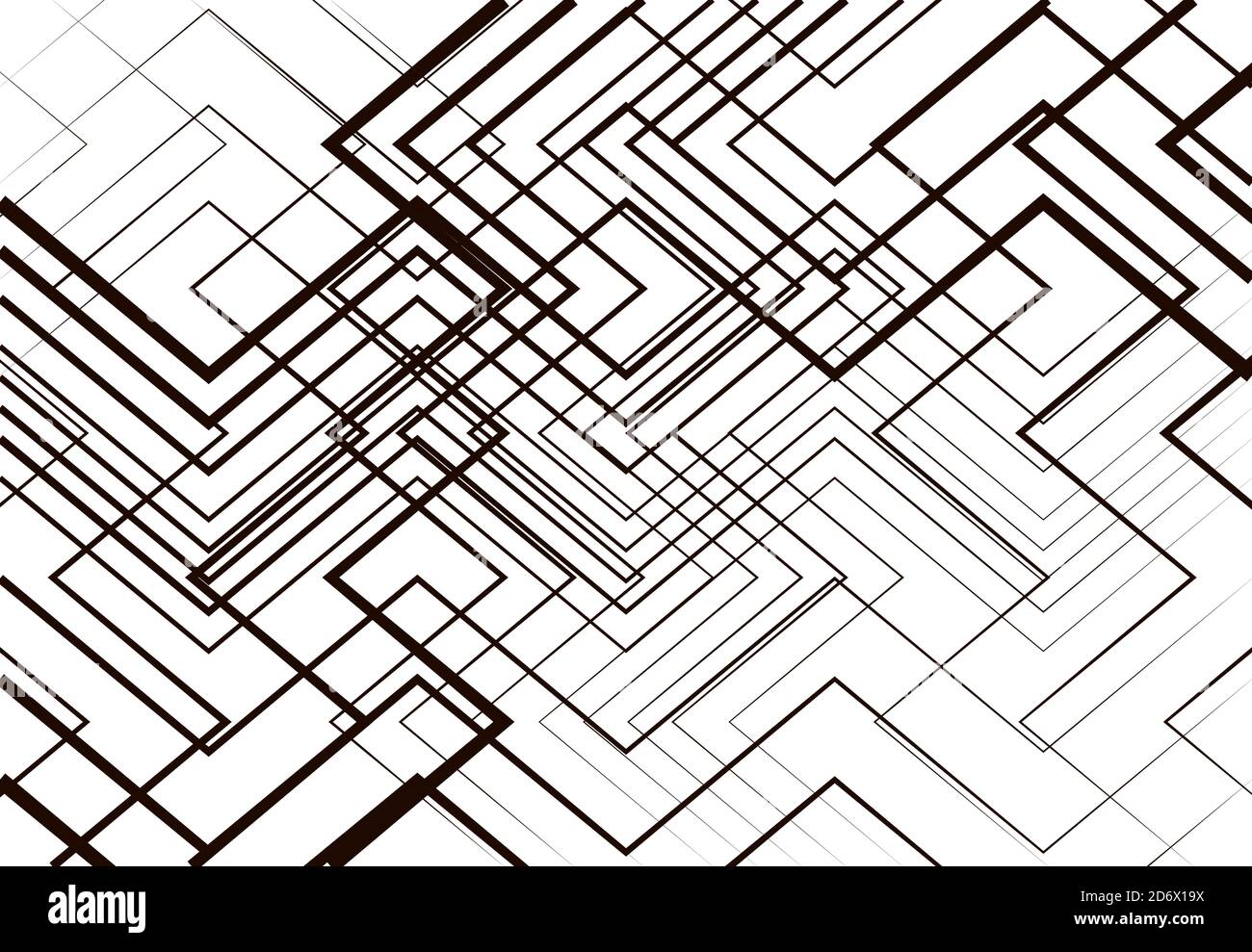 Geometric Structure Network Chaotic Jumble Of Straight Angular Intersecting Lines Abstract