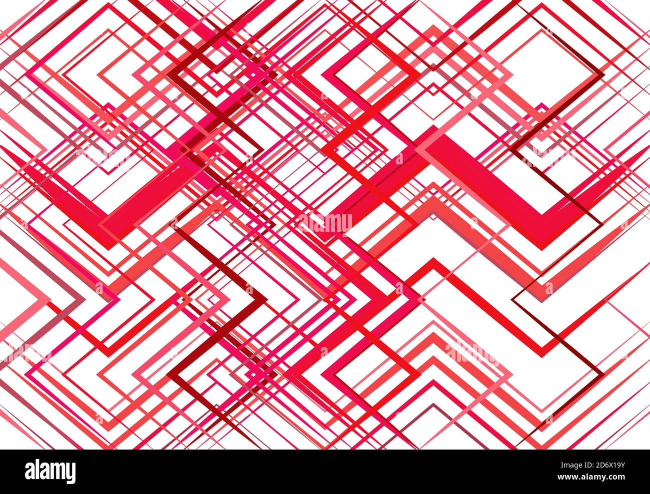 Geometric structure, network, chaotic jumble of straight, angular ...