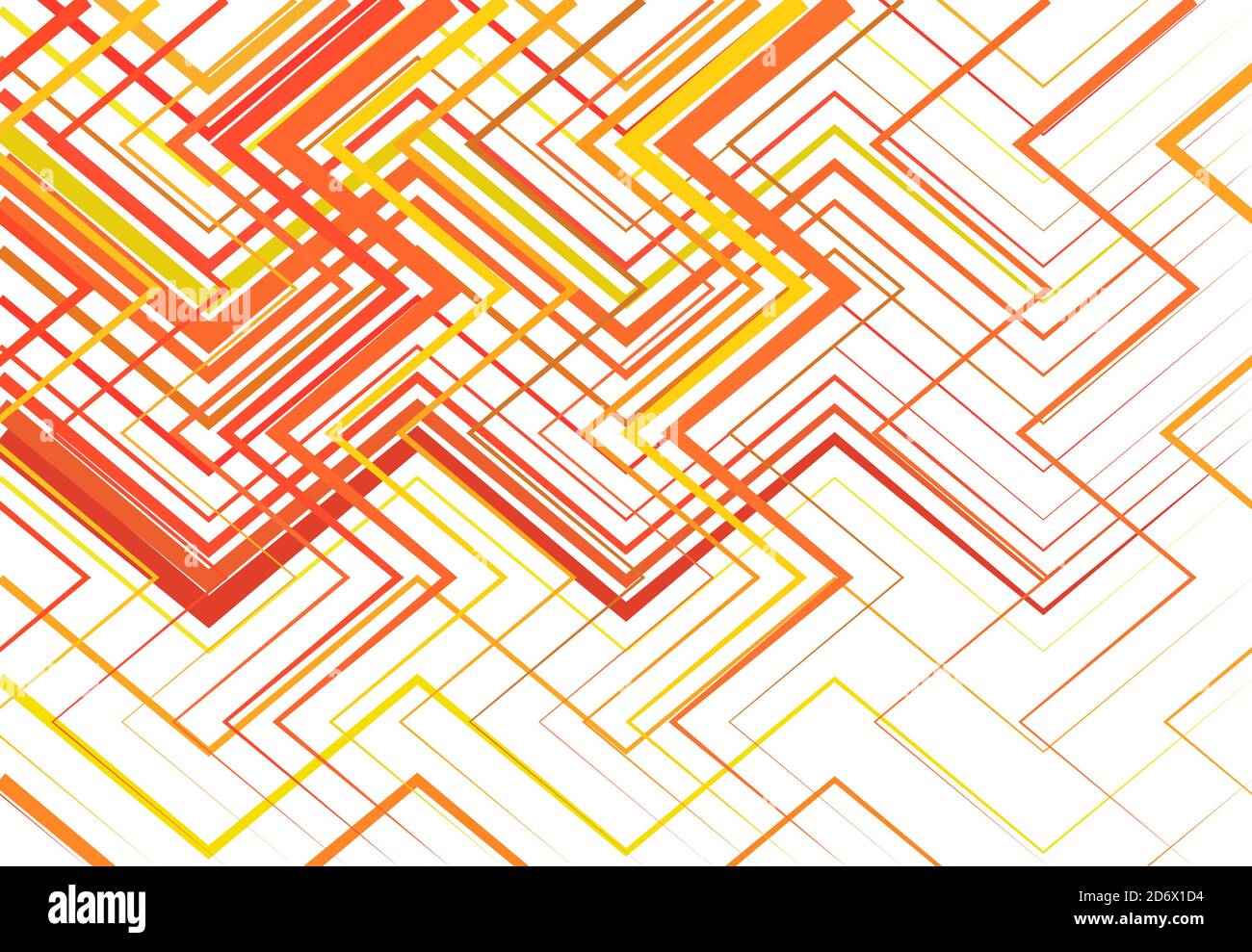 Geometric structure, network, chaotic jumble of straight, angular ...