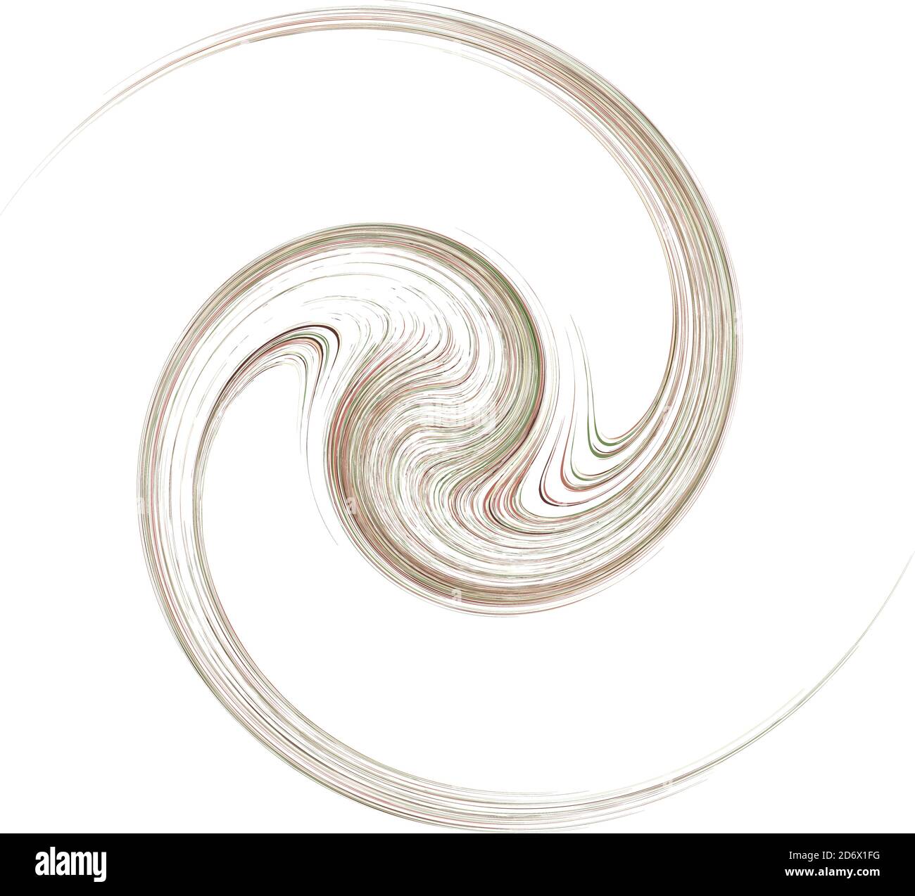 Curve rotated Volute, Helix shape. Colorful Spiral, swirl and twirl ...