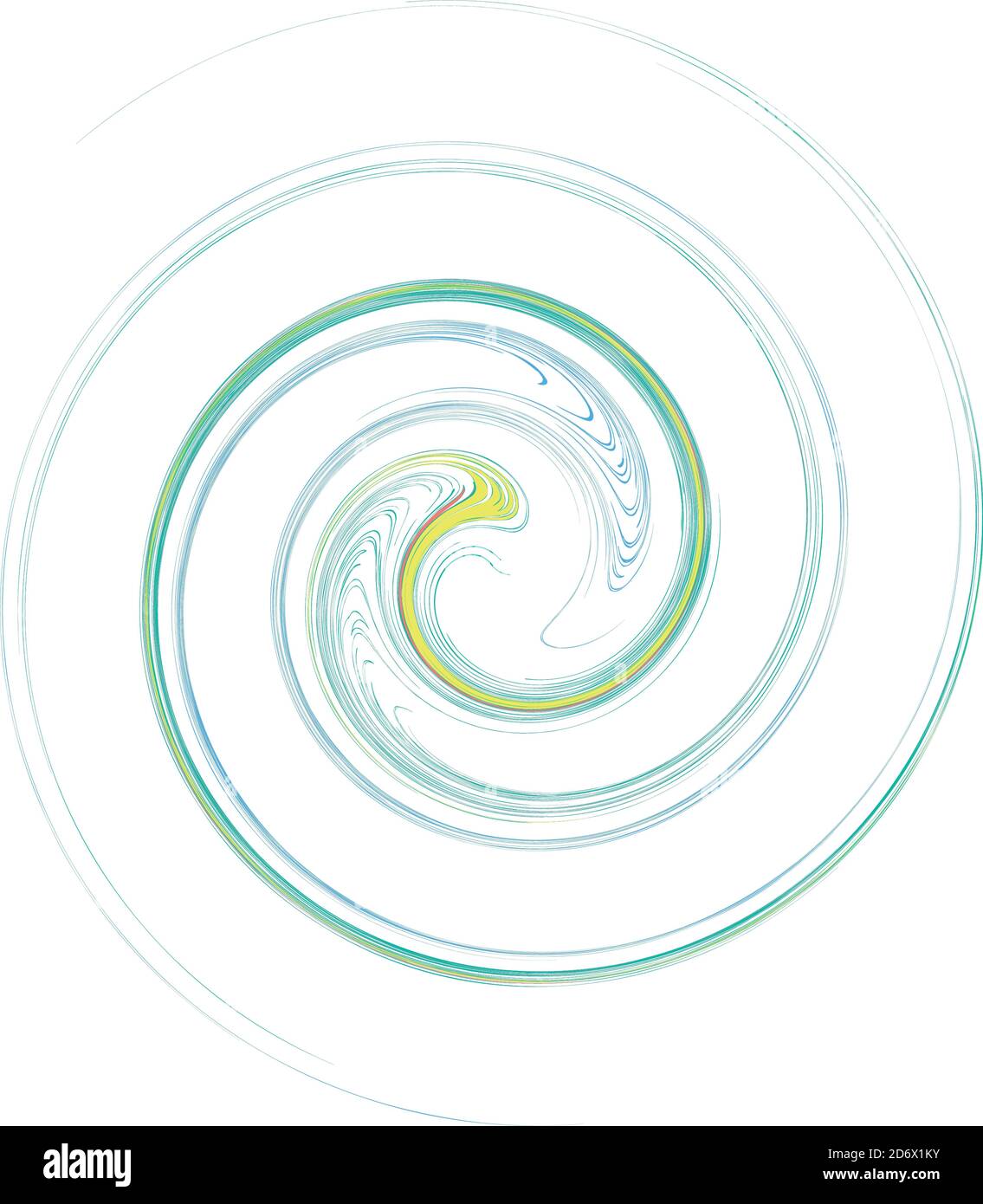 Curve rotated Volute, Helix shape. Colorful Spiral, swirl and twirl ...