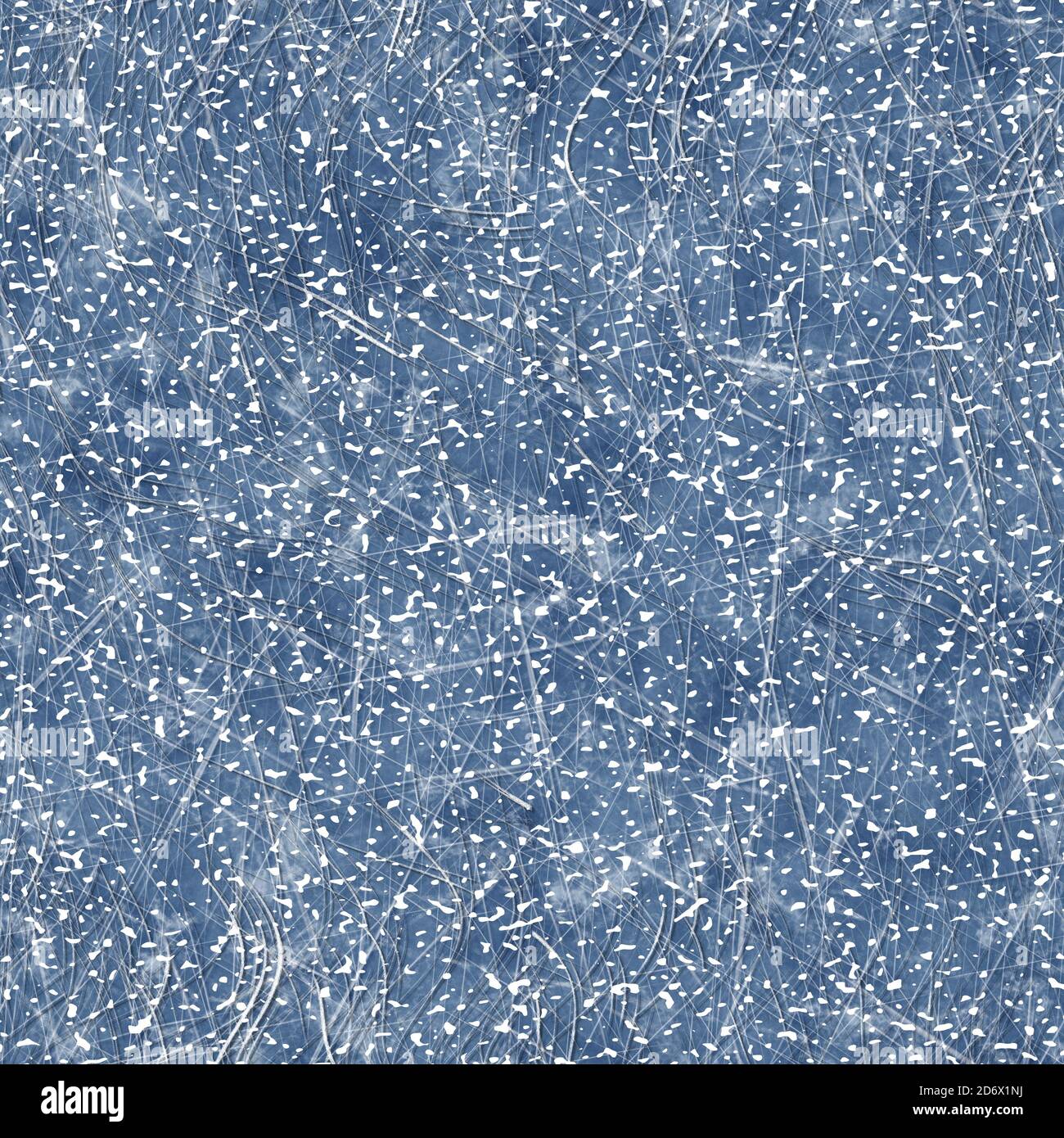 Seamless scratched ice surface background. Frozen water skating line ...