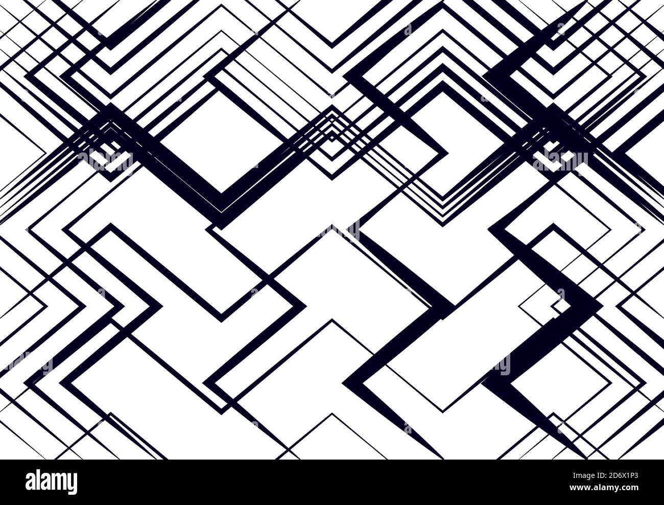 Geometric Structure Network Chaotic Jumble Of Straight Angular Intersecting Lines Abstract