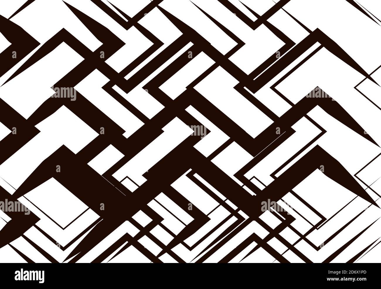 Geometric Structure Network Chaotic Jumble Of Straight Angular Intersecting Lines Abstract