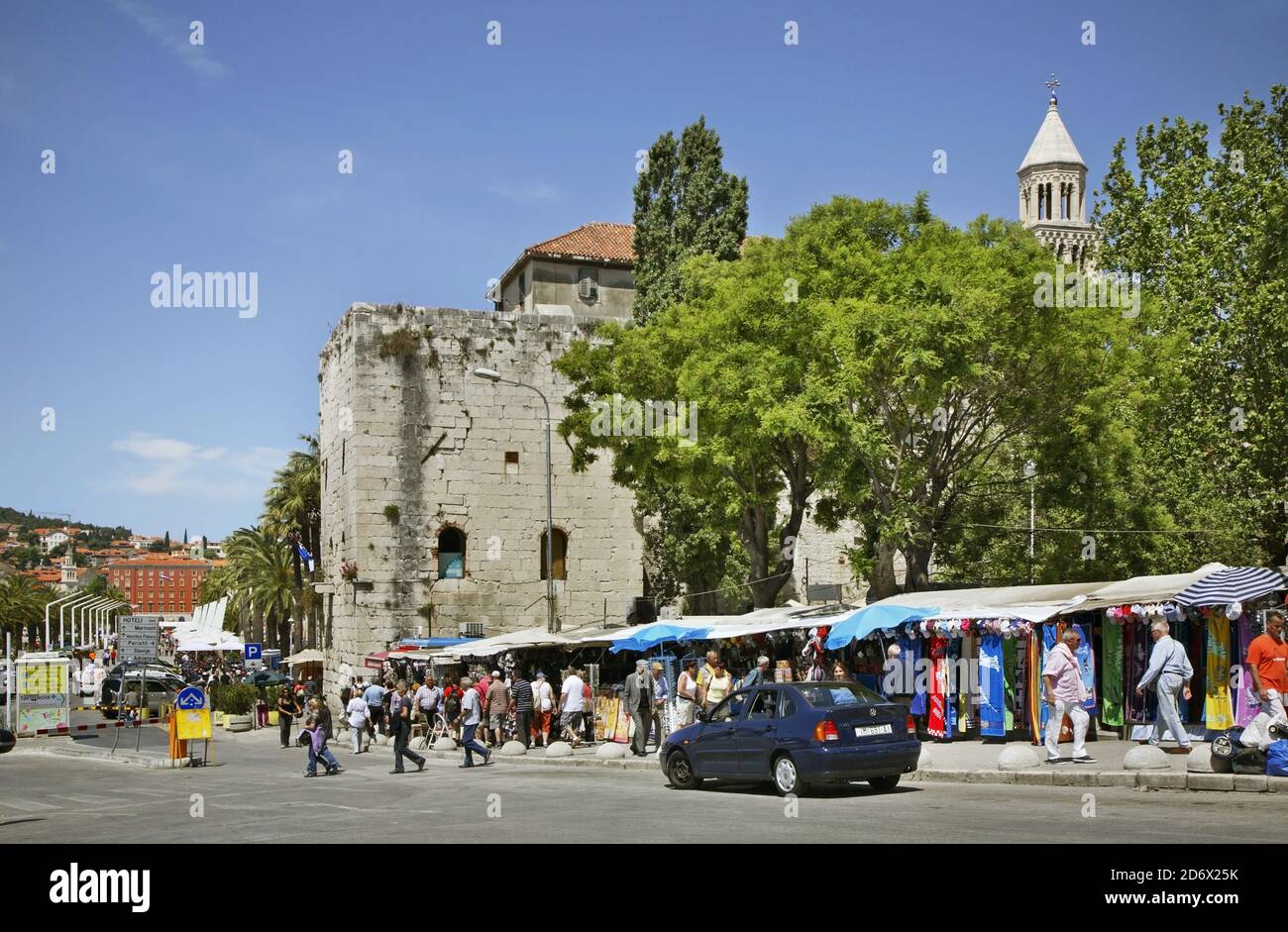 Market street in Split. Croatia Stock Photo - Alamy