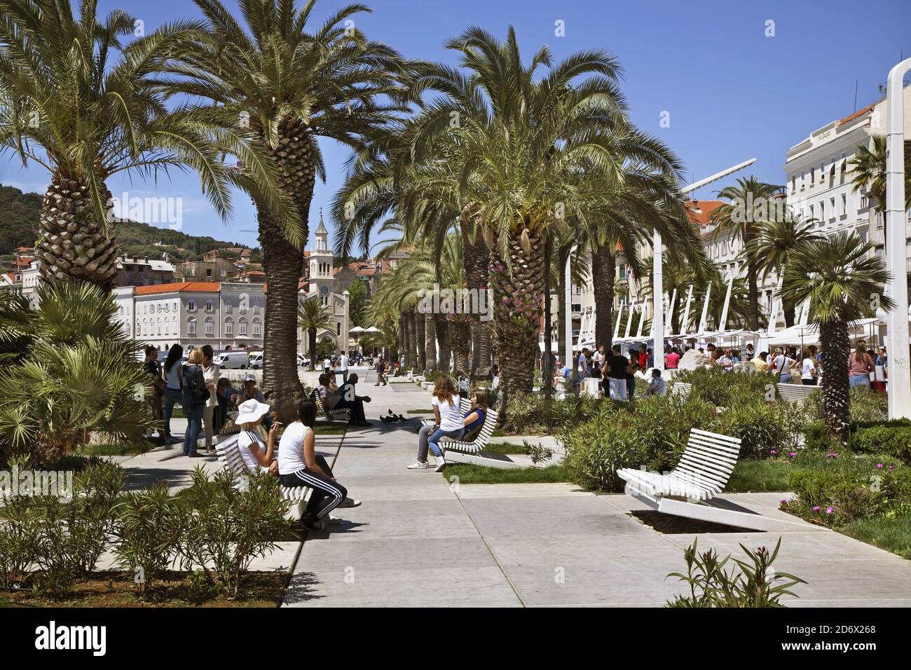 Riva promenade in Split. Croatia Stock Photo - Alamy