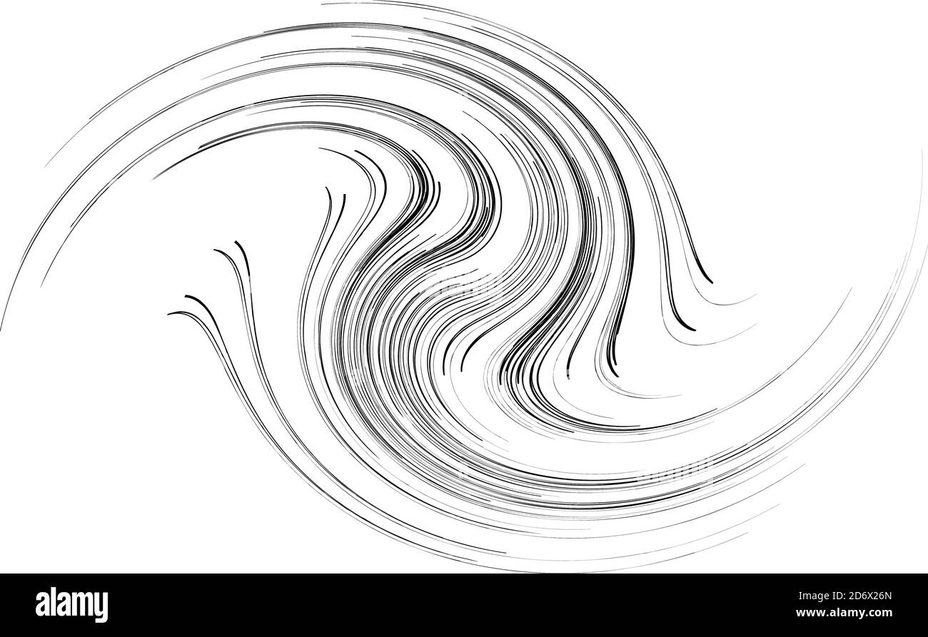 Curve rotated Volute, Helix shape. Spiral, swirl and twirl design ...
