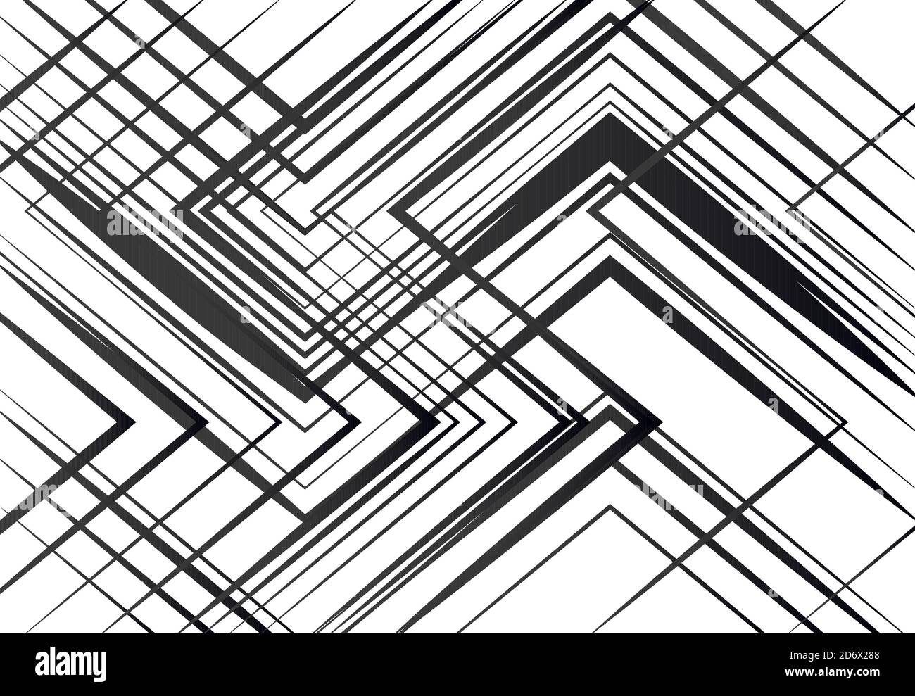 Geometric Structure Network Chaotic Jumble Of Straight Angular Intersecting Lines Abstract