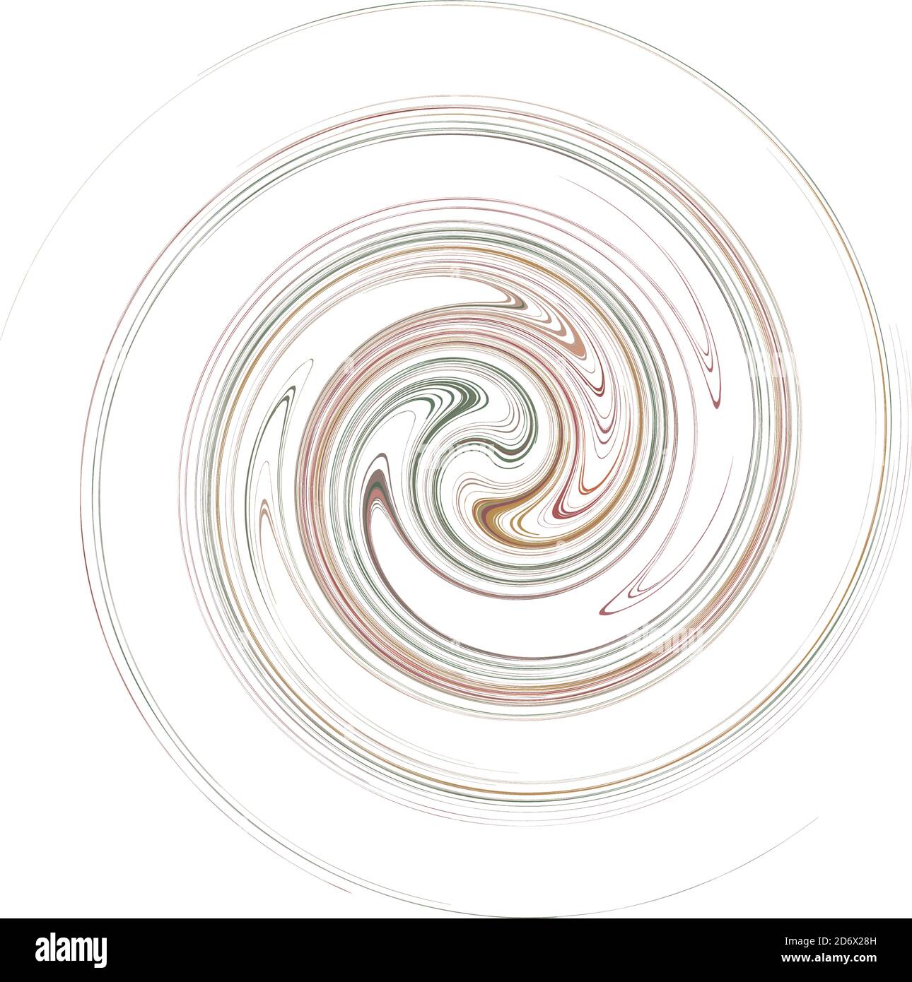 Curve rotated Volute, Helix shape. Colorful Spiral, swirl and twirl ...