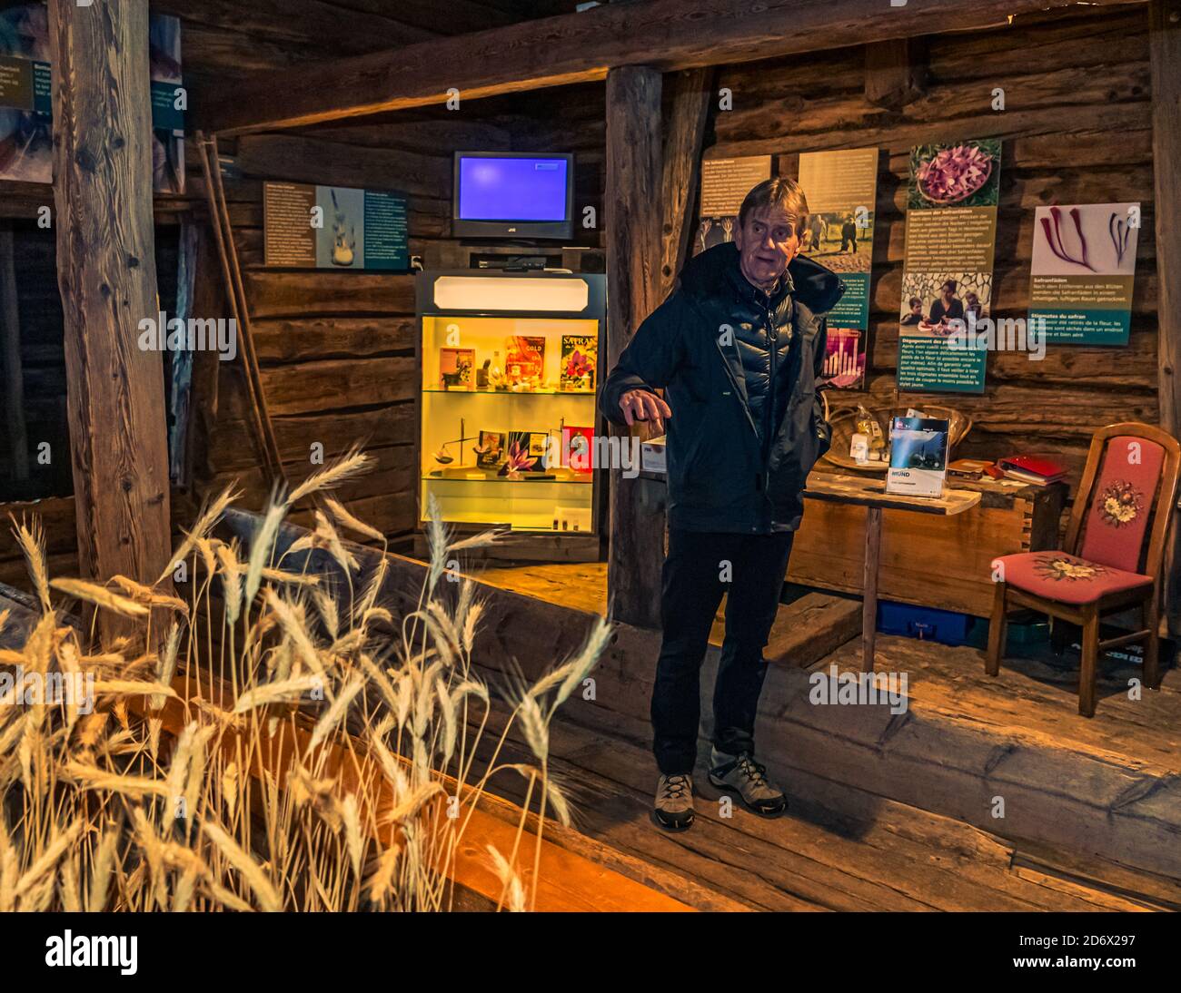 In the museum of customs of the historic saffron village of Mund in ...