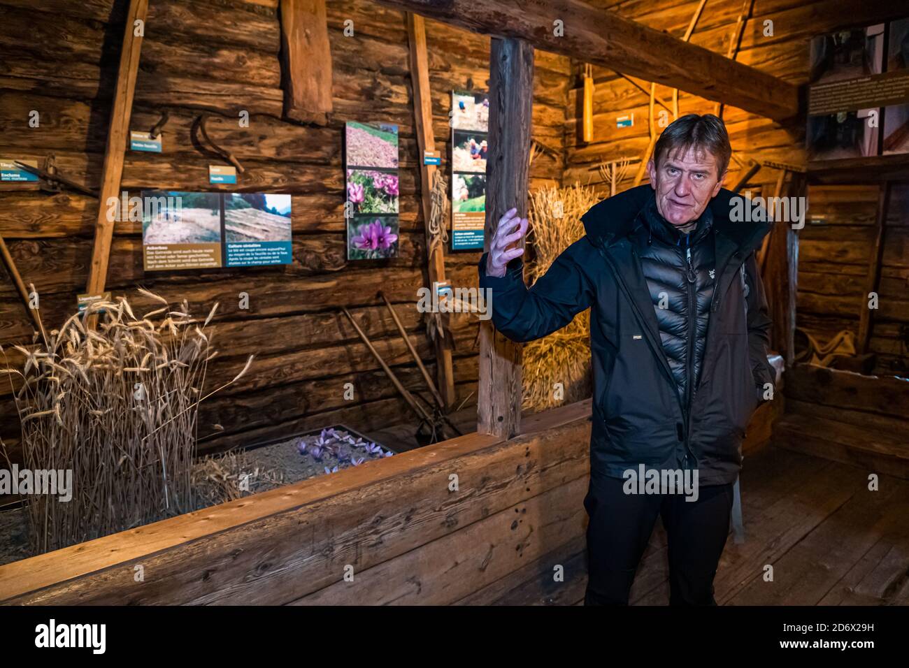 In the museum of customs of the historic saffron village of Mund in ...