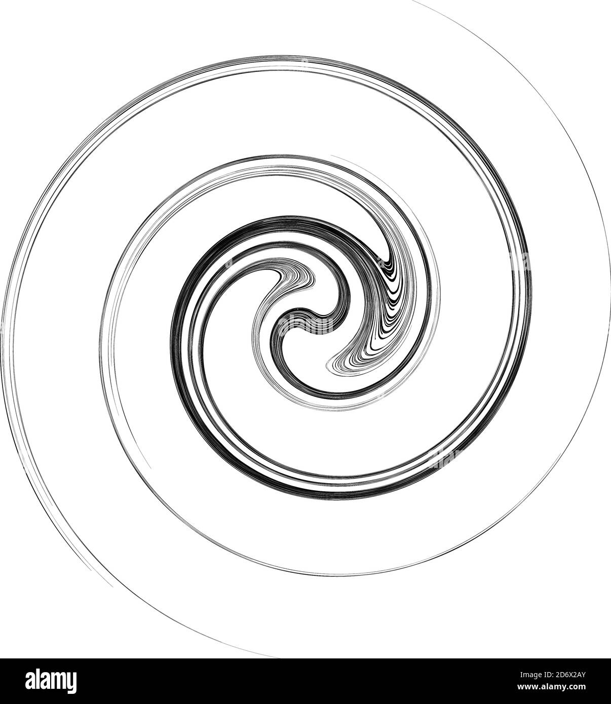 Curve rotated Volute, Helix shape. Spiral, swirl and twirl design ...