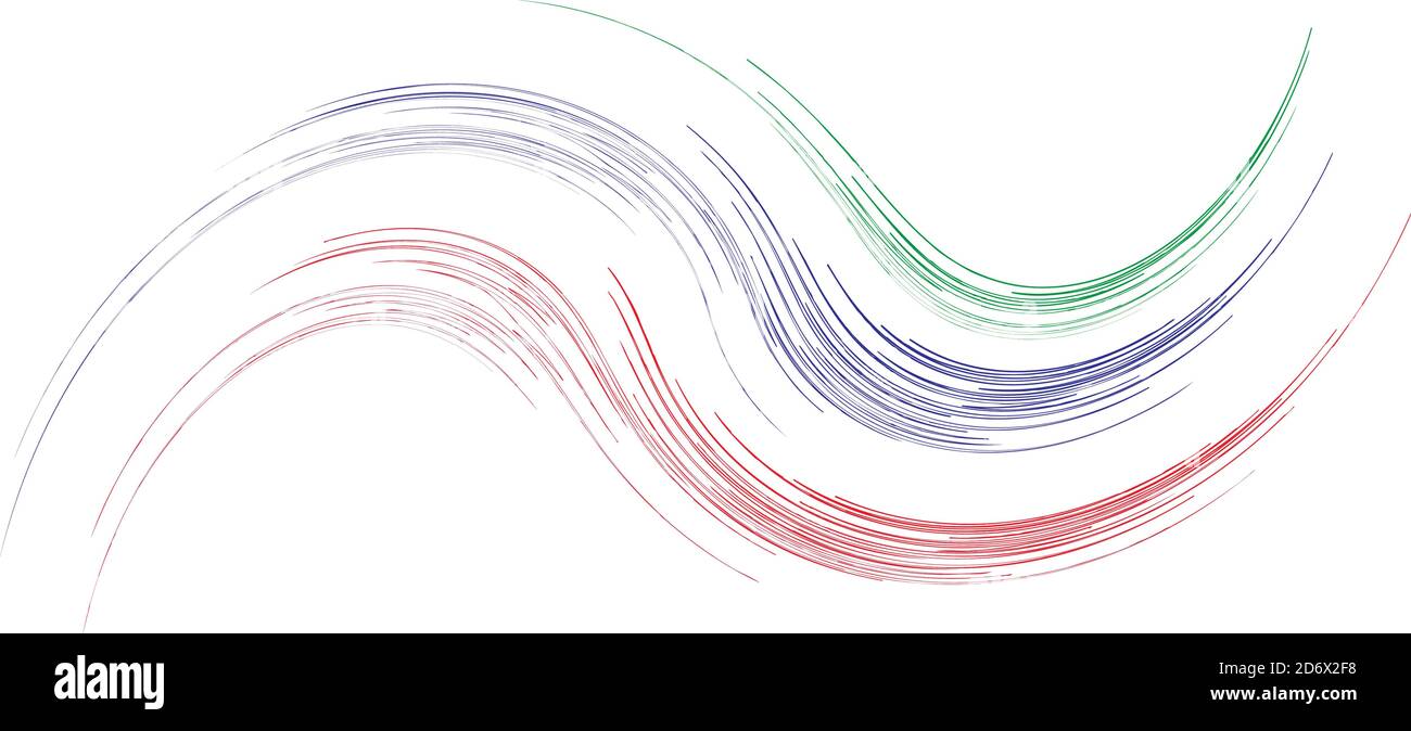 Curve rotated Volute, Helix shape. Colorful Spiral, swirl and twirl ...