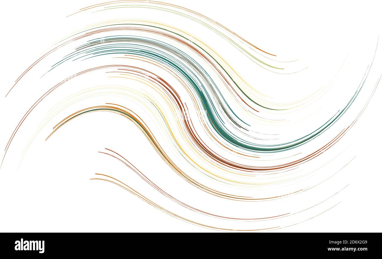 Curve rotated Volute, Helix shape. Colorful Spiral, swirl and twirl ...
