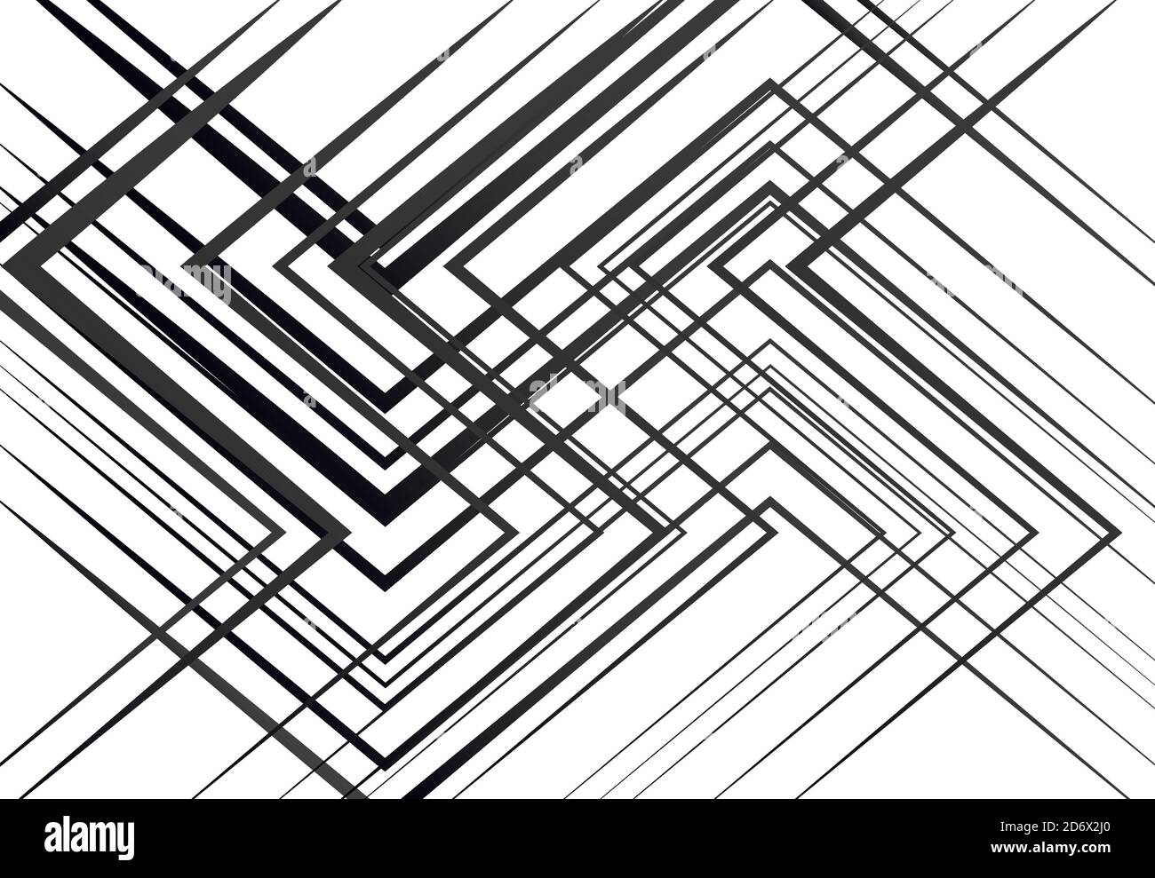 Geometric Structure Network Chaotic Jumble Of Straight Angular Intersecting Lines Abstract