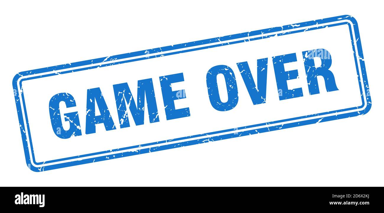 game over stamp. square grunge sign isolated on white background Stock Vector Image & Art - Alamy