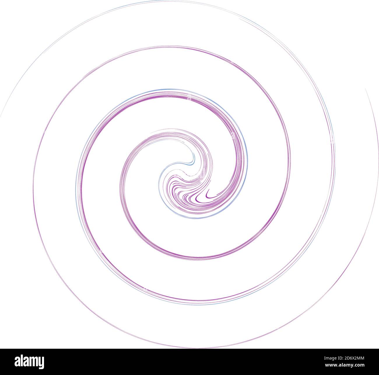 Curve rotated Volute, Helix shape. Colorful Spiral, swirl and twirl ...