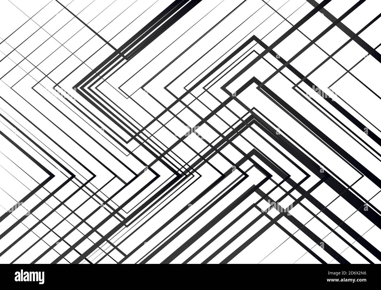 Geometric Structure Network Chaotic Jumble Of Straight Angular Intersecting Lines Abstract