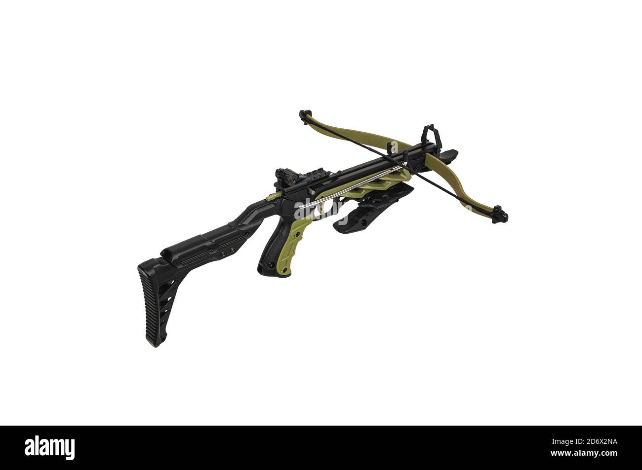 Modern crossbow isolate on a white background. Quiet weapon for hunting ...