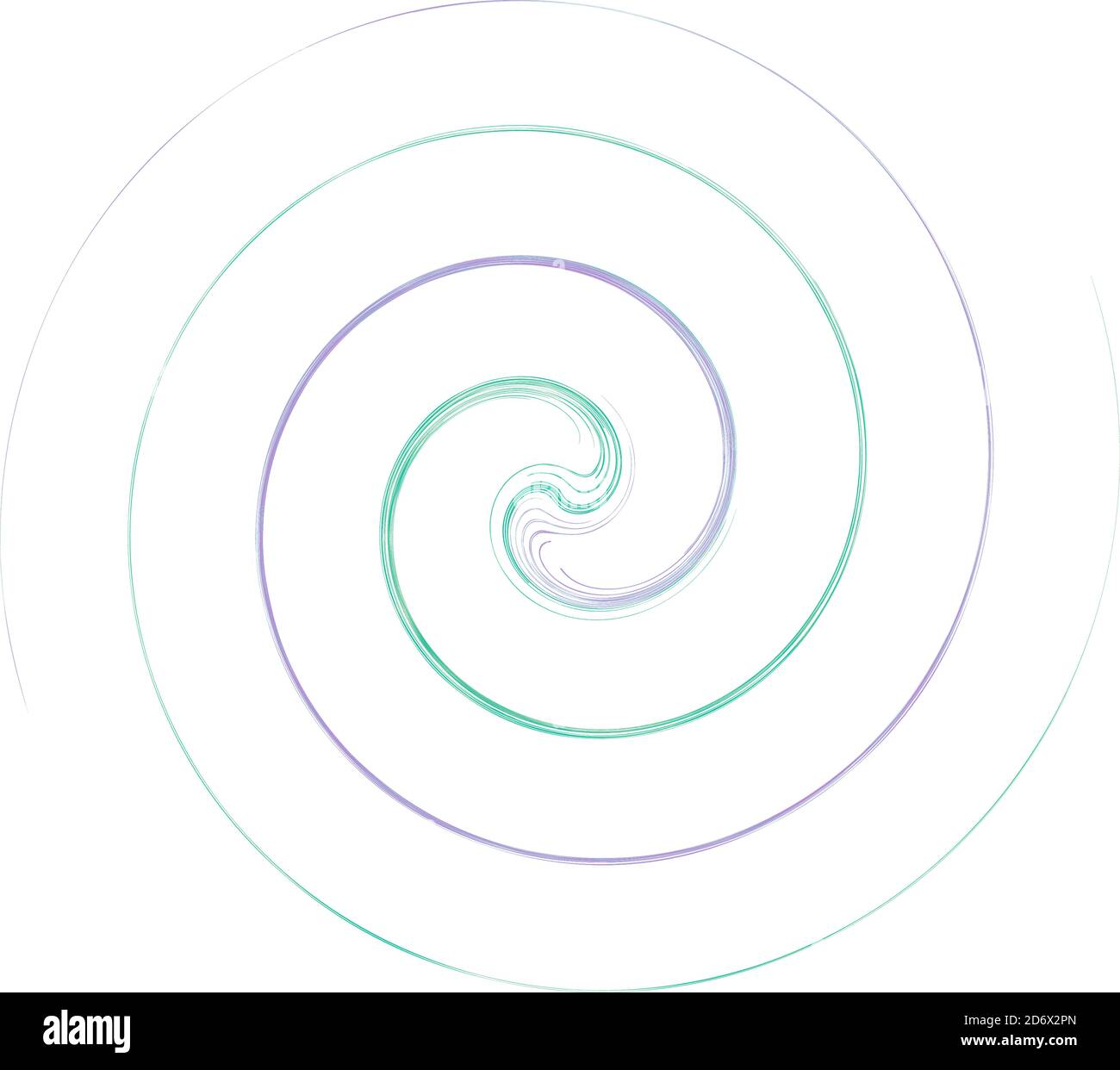 Curve rotated Volute, Helix shape. Colorful Spiral, swirl and twirl ...