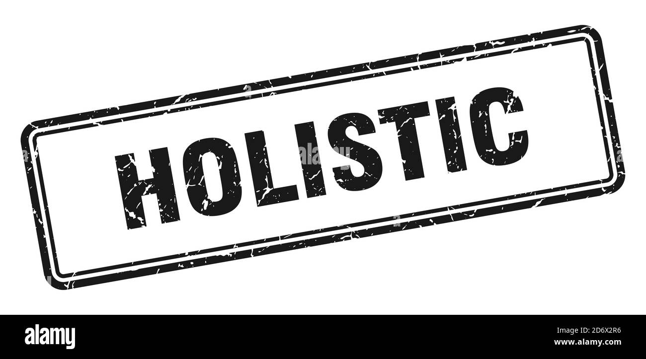 holistic stamp. square grunge sign isolated on white background Stock Vector Image & Art - Alamy