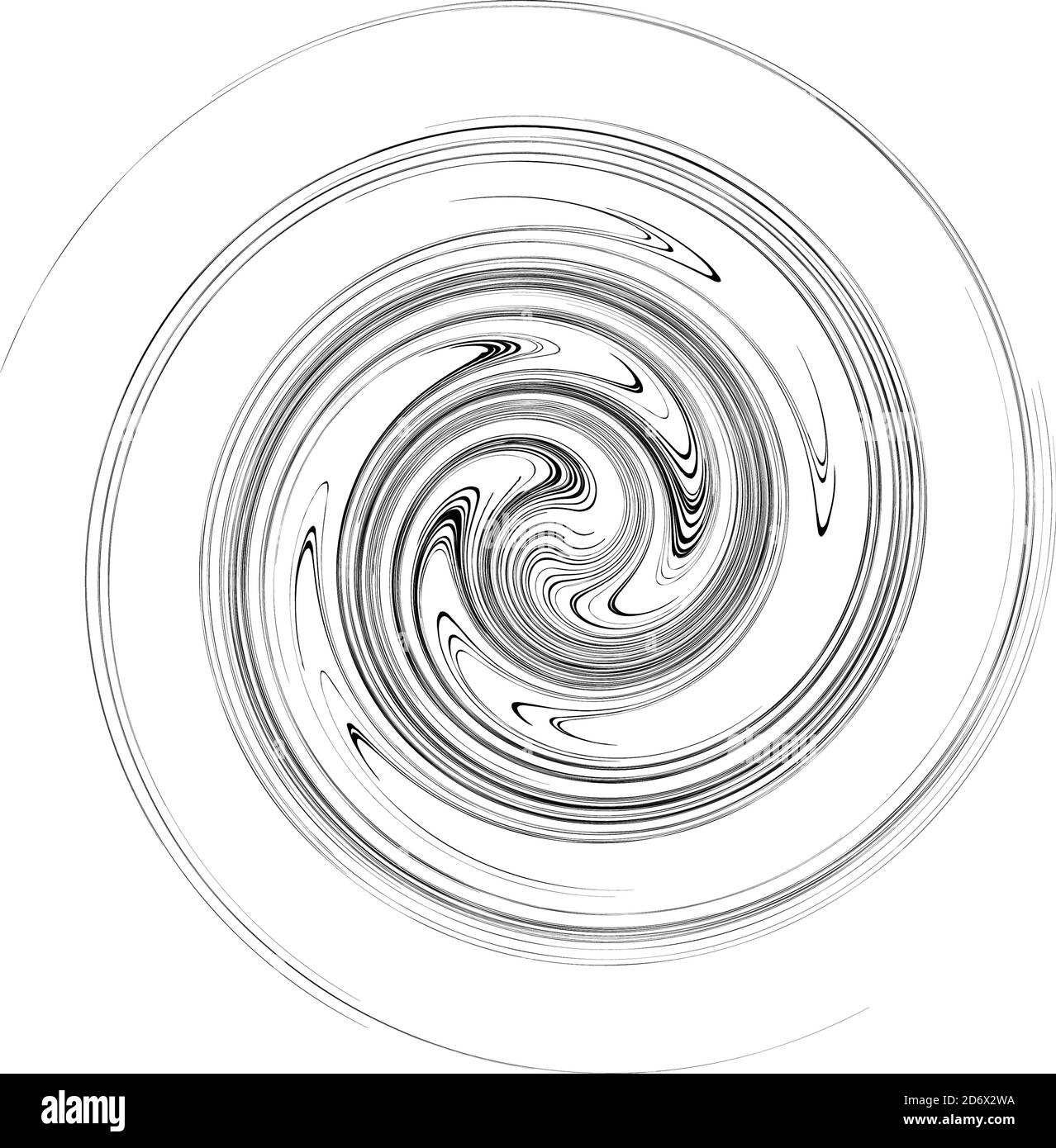 Curve rotated Volute, Helix shape. Spiral, swirl and twirl design ...