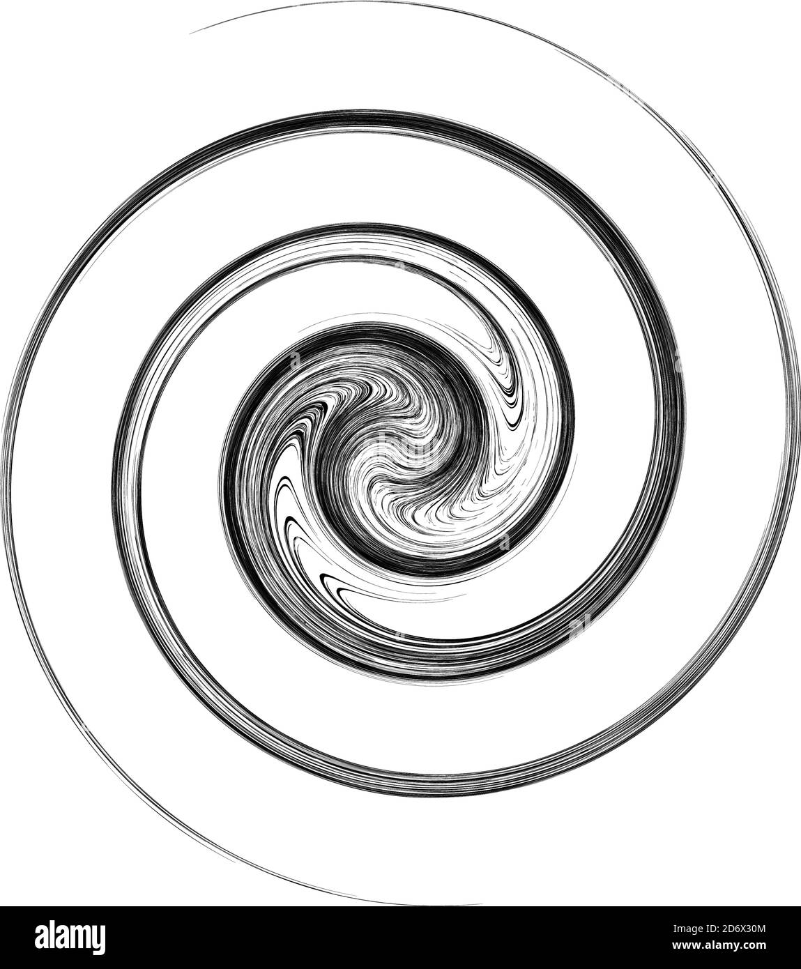 Curve rotated Volute, Helix shape. Spiral, swirl and twirl design ...