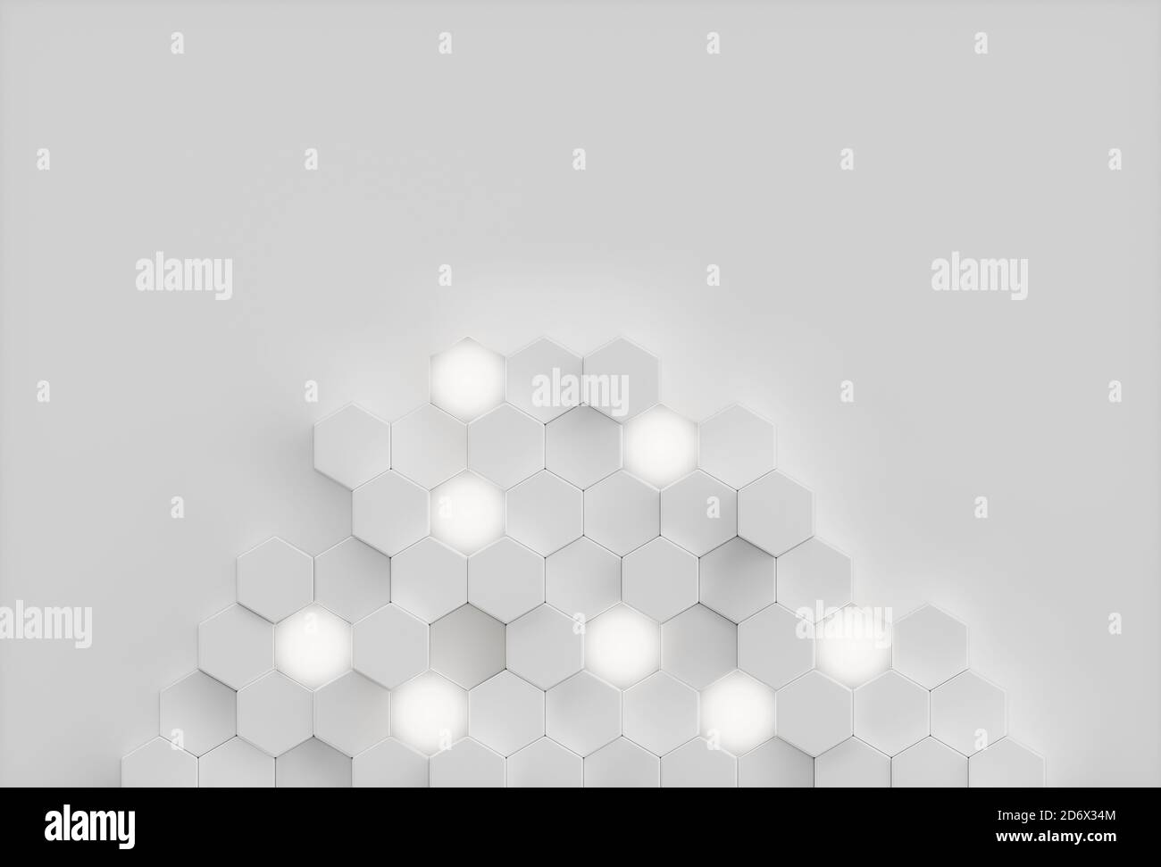 Abstract White background geometric hexagonal abstract background. Surface polygon pattern with ...