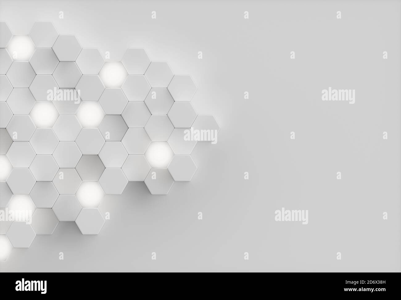 Abstract White background geometric hexagonal abstract background. Surface polygon pattern with ...