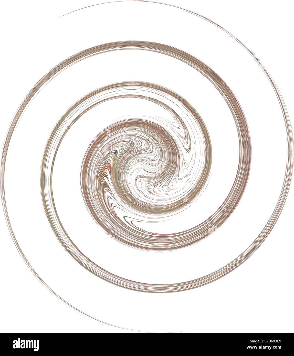 Curve rotated Volute, Helix shape. Colorful Spiral, swirl and twirl ...