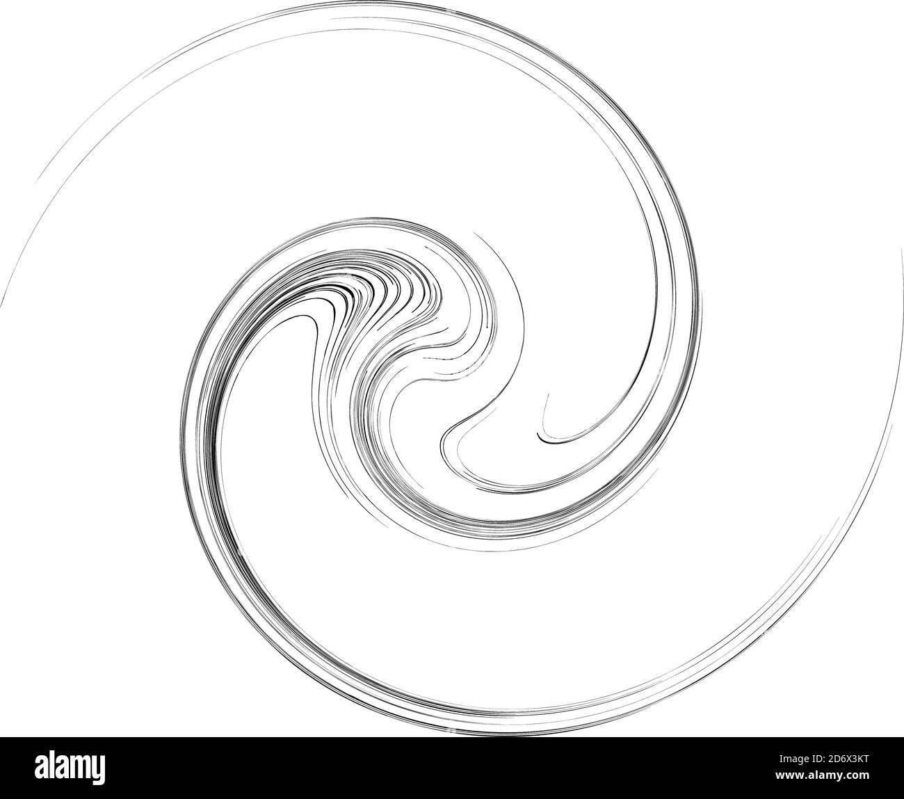 Curve rotated Volute, Helix shape. Spiral, swirl and twirl design ... Curve rotated Volute, Helix shape. Spiral, swirl and twirl design ...