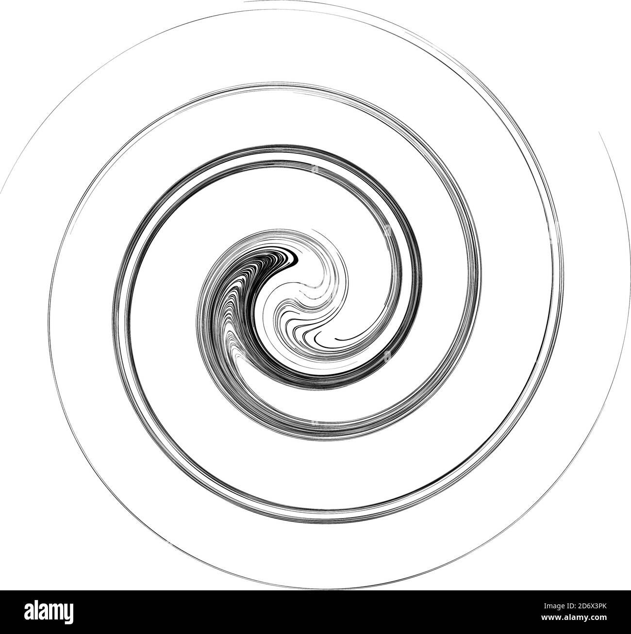 Curve rotated Volute, Helix shape. Spiral, swirl and twirl design ...