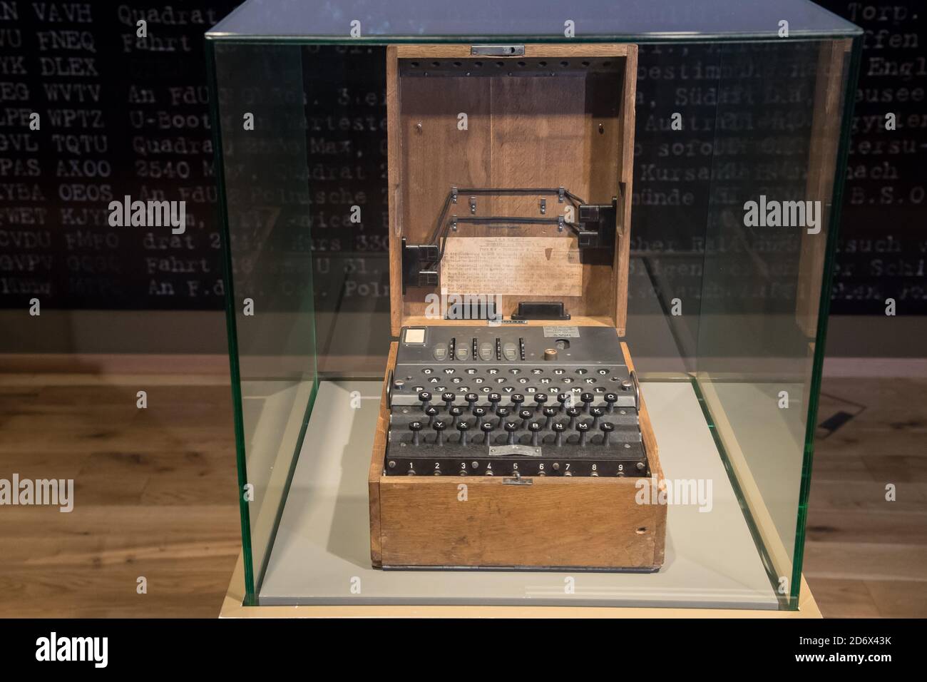 Enigma machine, German electro mechanical rotor cipher machine, used by ...