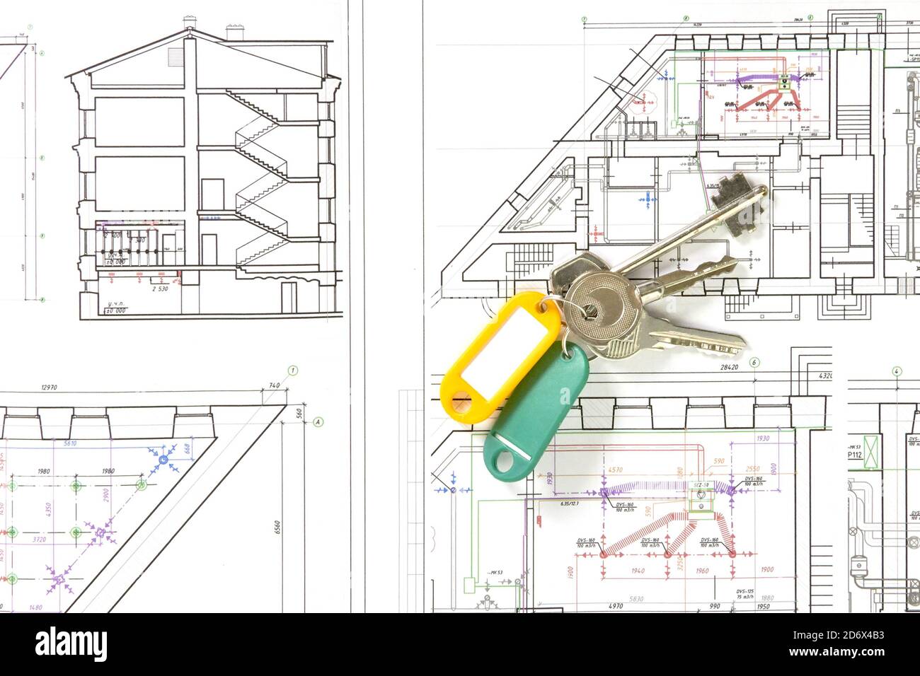 design modeling of housing a set of keys to the house on the ...