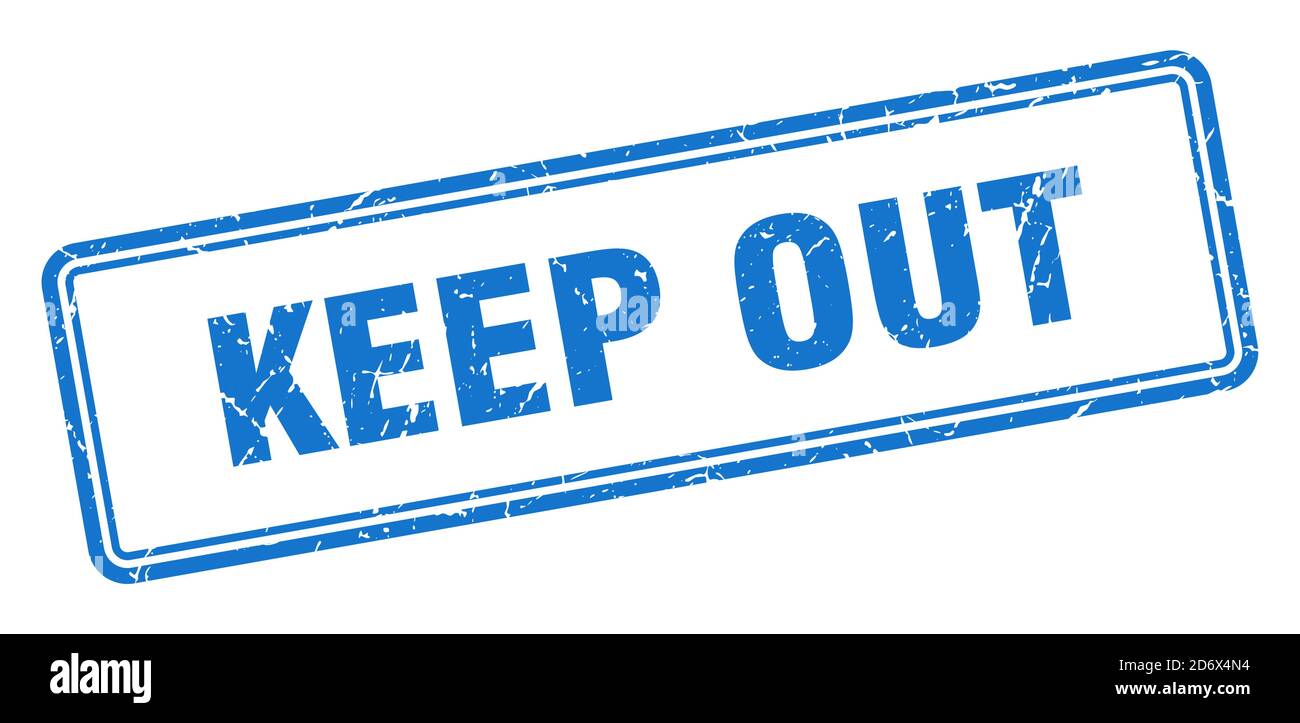 keep out stamp. square grunge sign isolated on white background Stock ...