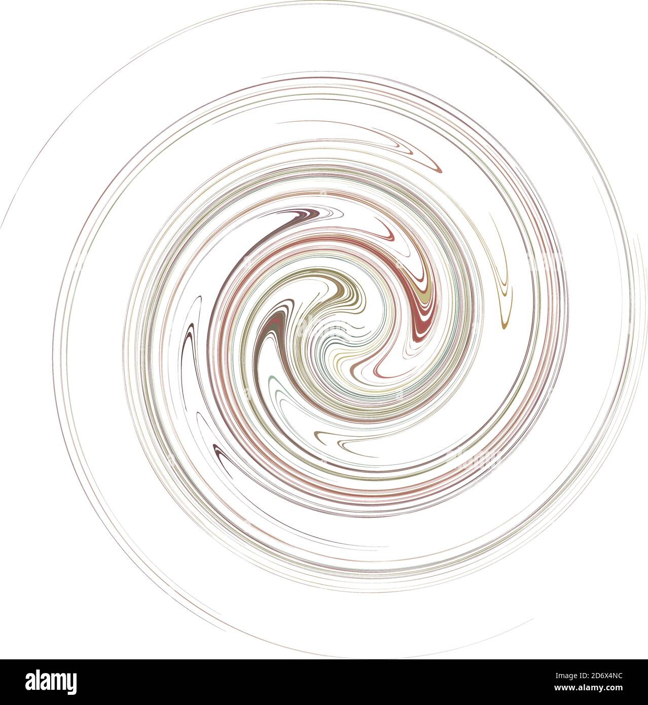 Curve rotated Volute, Helix shape. Colorful Spiral, swirl and twirl ...