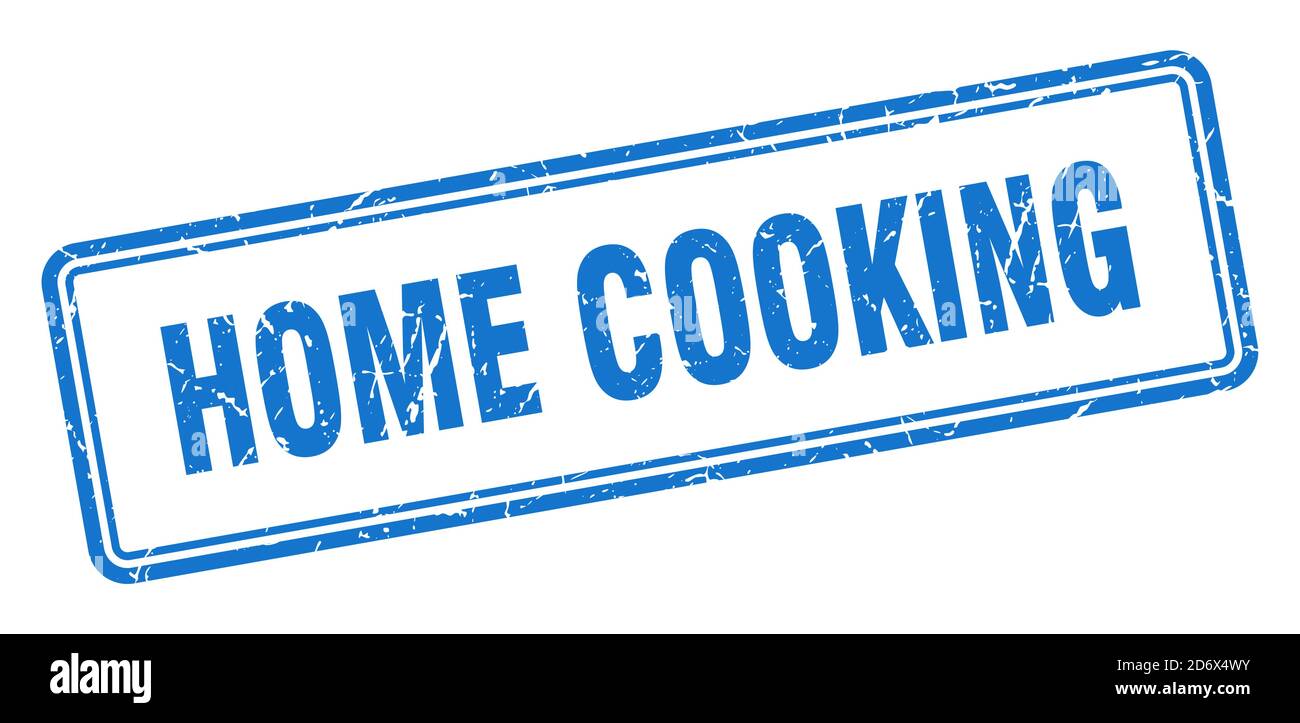 home cooking stamp. square grunge sign isolated on white background ...