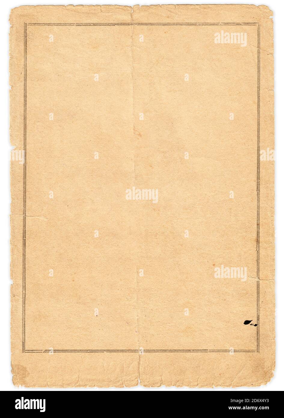 Old paper 1960 isolated on a white background Stock Photo - Alamy