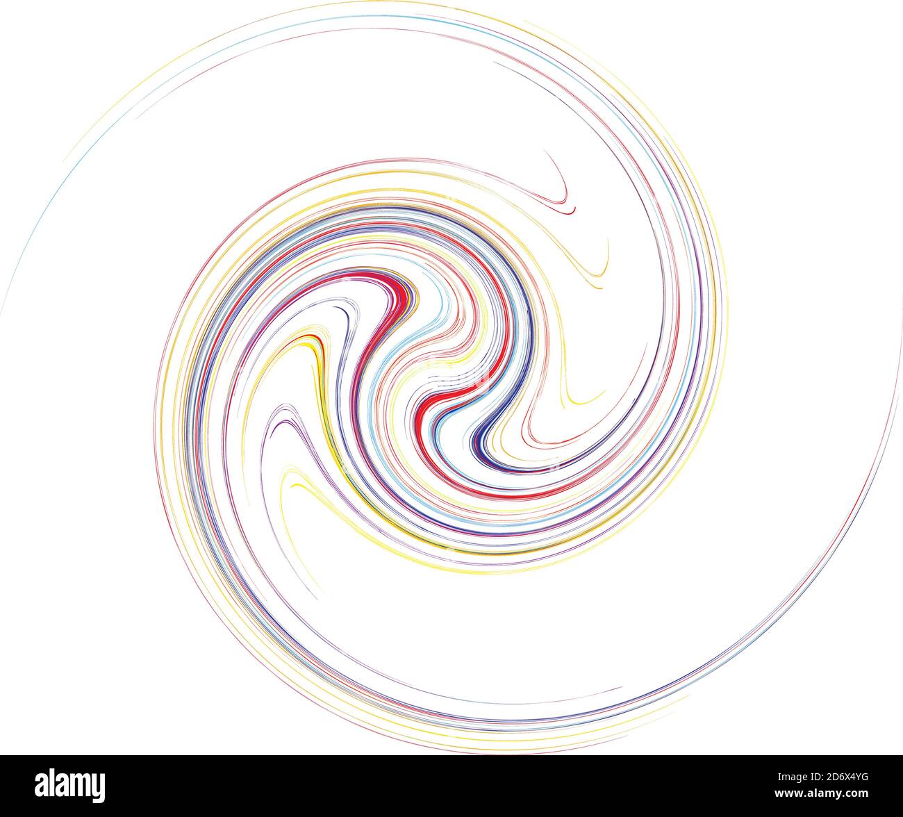 Curve rotated Volute, Helix shape. Colorful Spiral, swirl and twirl ...