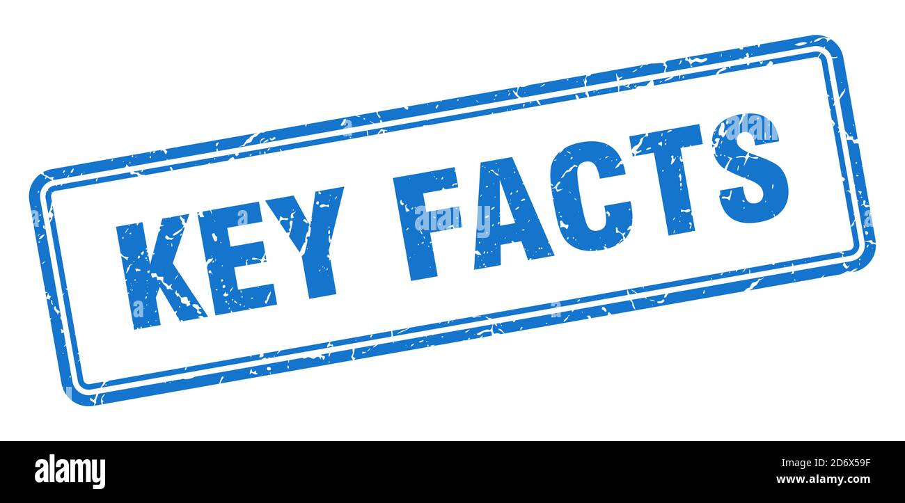 key facts stamp. square grunge sign isolated on white background Stock ...