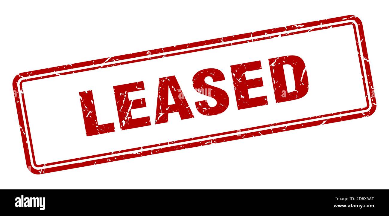 leased stamp. square grunge sign isolated on white background Stock ...