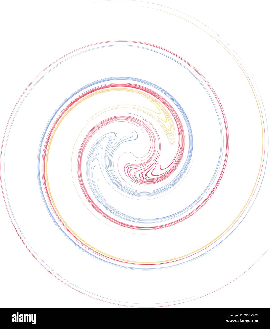 Curve rotated Volute, Helix shape. Colorful Spiral, swirl and twirl ...